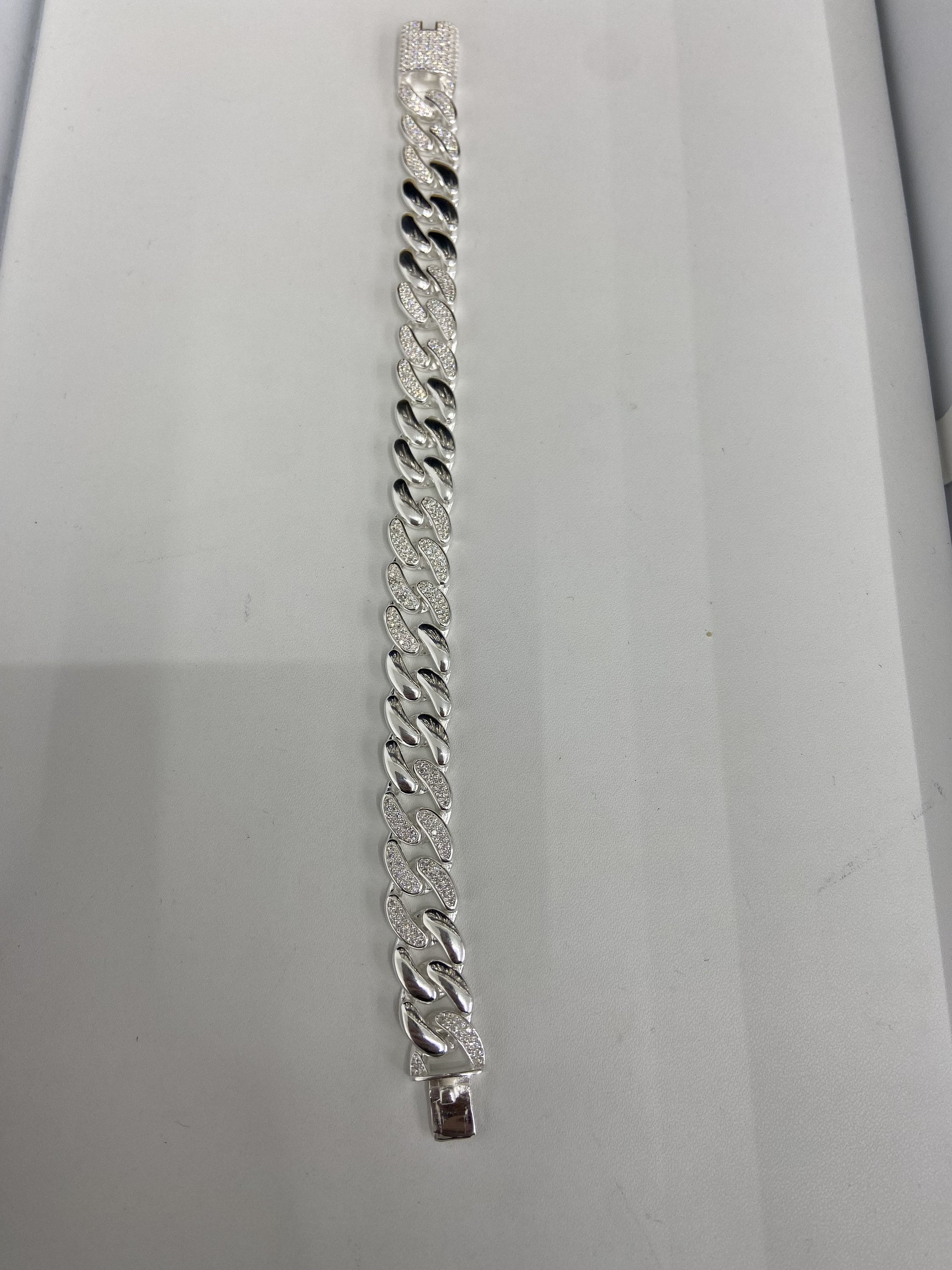 925 Sterling Silver Monaco Bracelet With CZ - Etsy