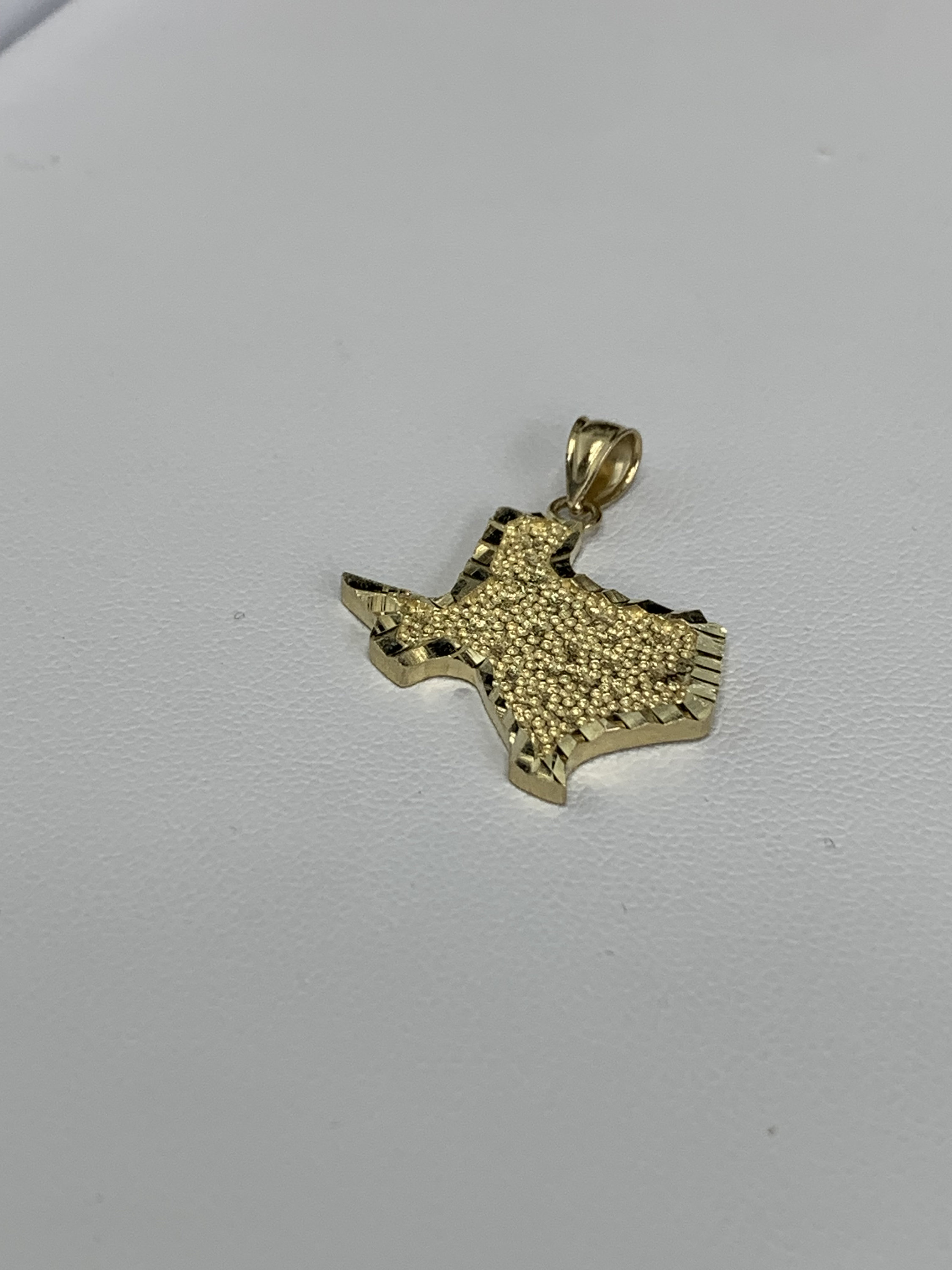 10k Yellow Gold Texas State Pendant - Etsy