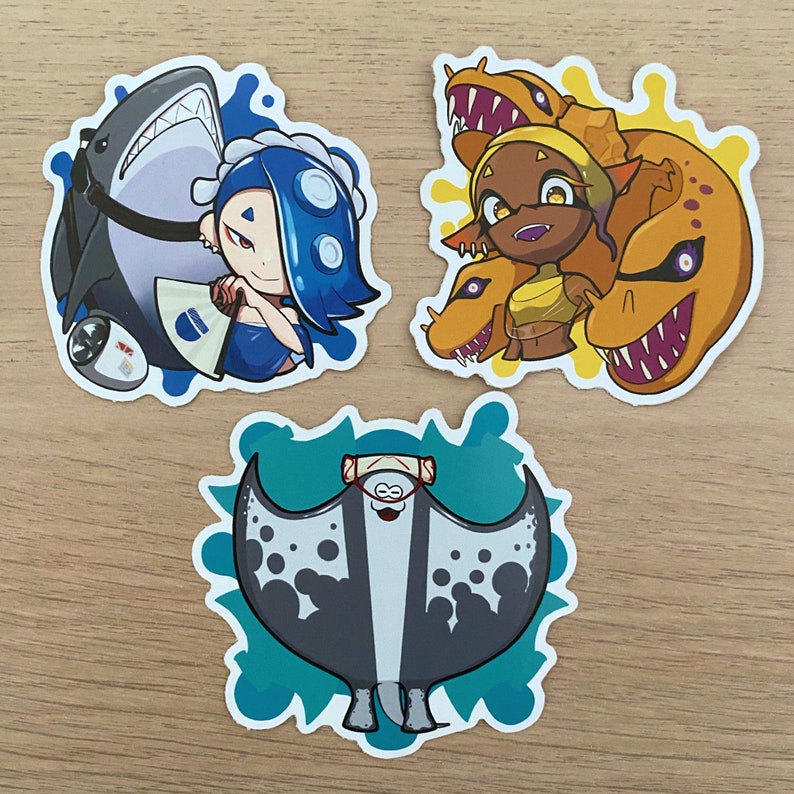 Splatoon 3 "deep Cut" | Matte Vinyl Sticker - Etsy