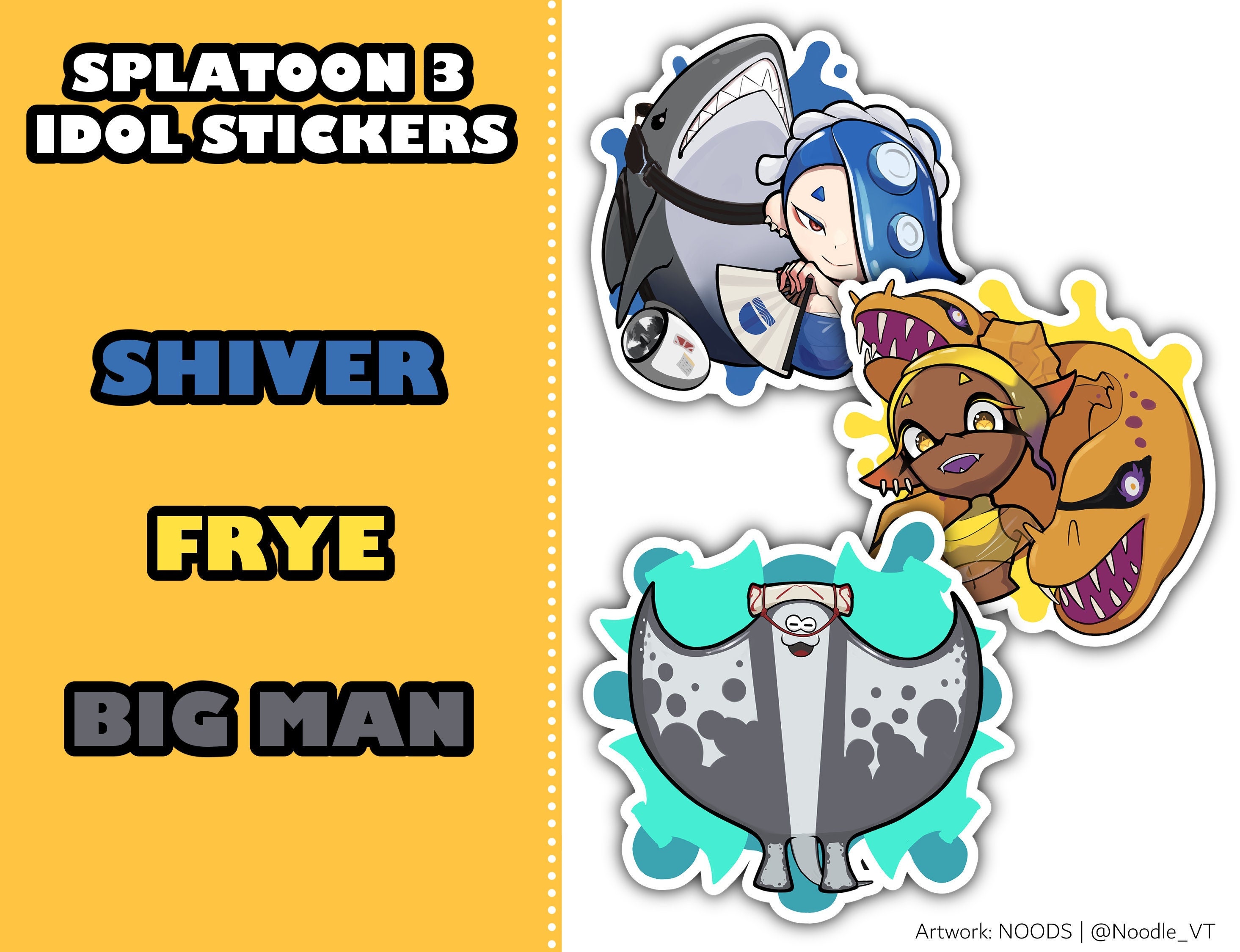 Splatoon 3 "deep Cut" | Matte Vinyl Sticker - Etsy