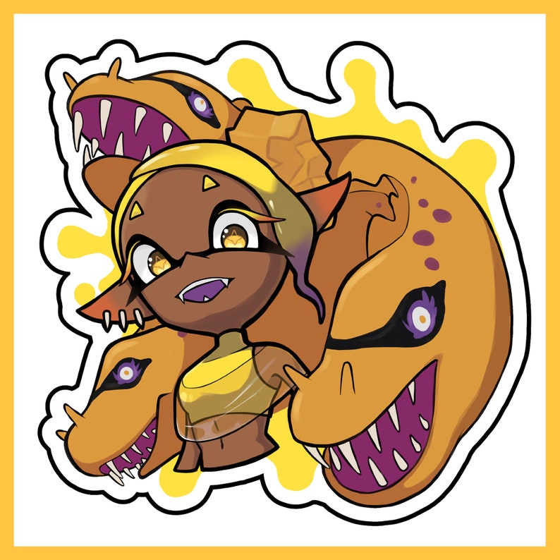 Splatoon 3 "deep Cut" | Matte Vinyl Sticker - Etsy