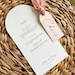 Personalised Wedding Menu & Place Name Custom Acrylic Placeholder Arch ...