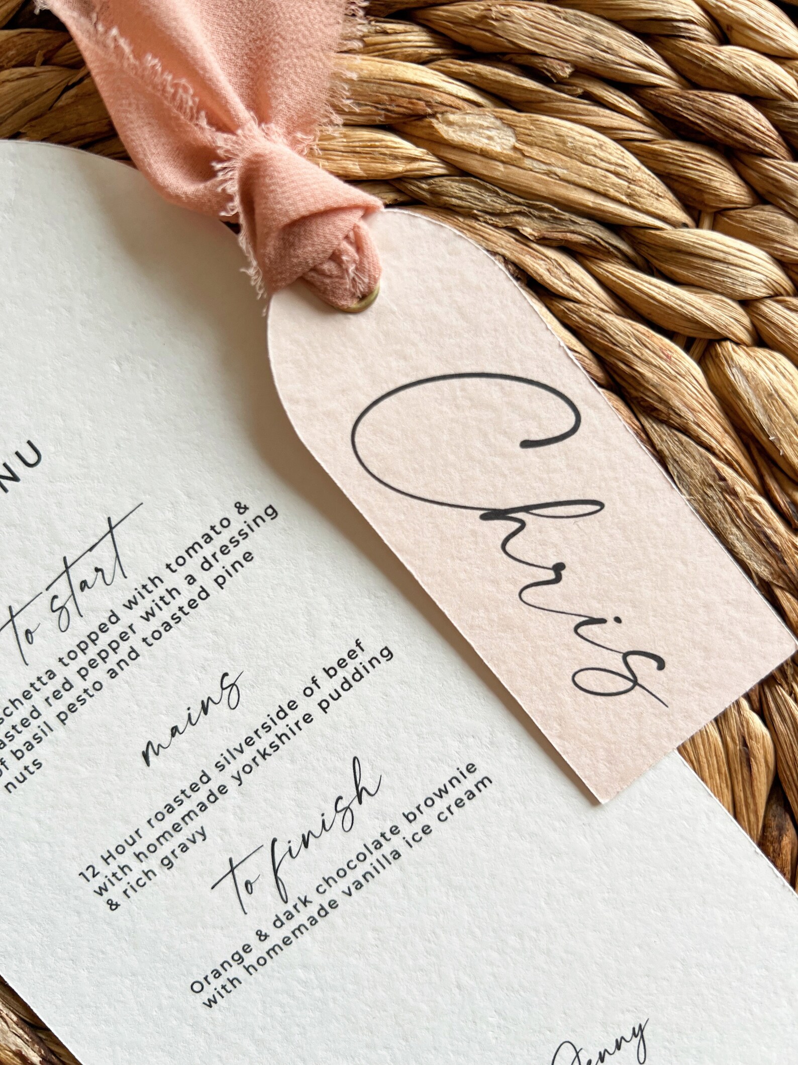 Personalised Wedding Menu & Place Name Custom Acrylic - Etsy UK