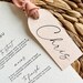 Personalised Wedding Menu & Place Name Custom Acrylic Placeholder Arch ...