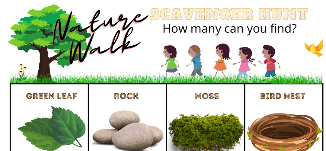 Nature Walk Scavenger Hunt - Etsy