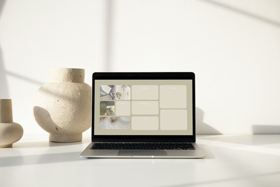 Airy Aesthetic Minimalist Wallpaper Desktop Organizer - Etsy