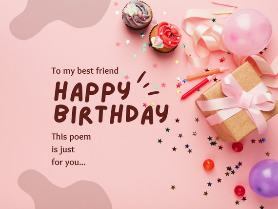 Happy Birthday Poem Personalized Custom Poetry Gift for Your - Etsy