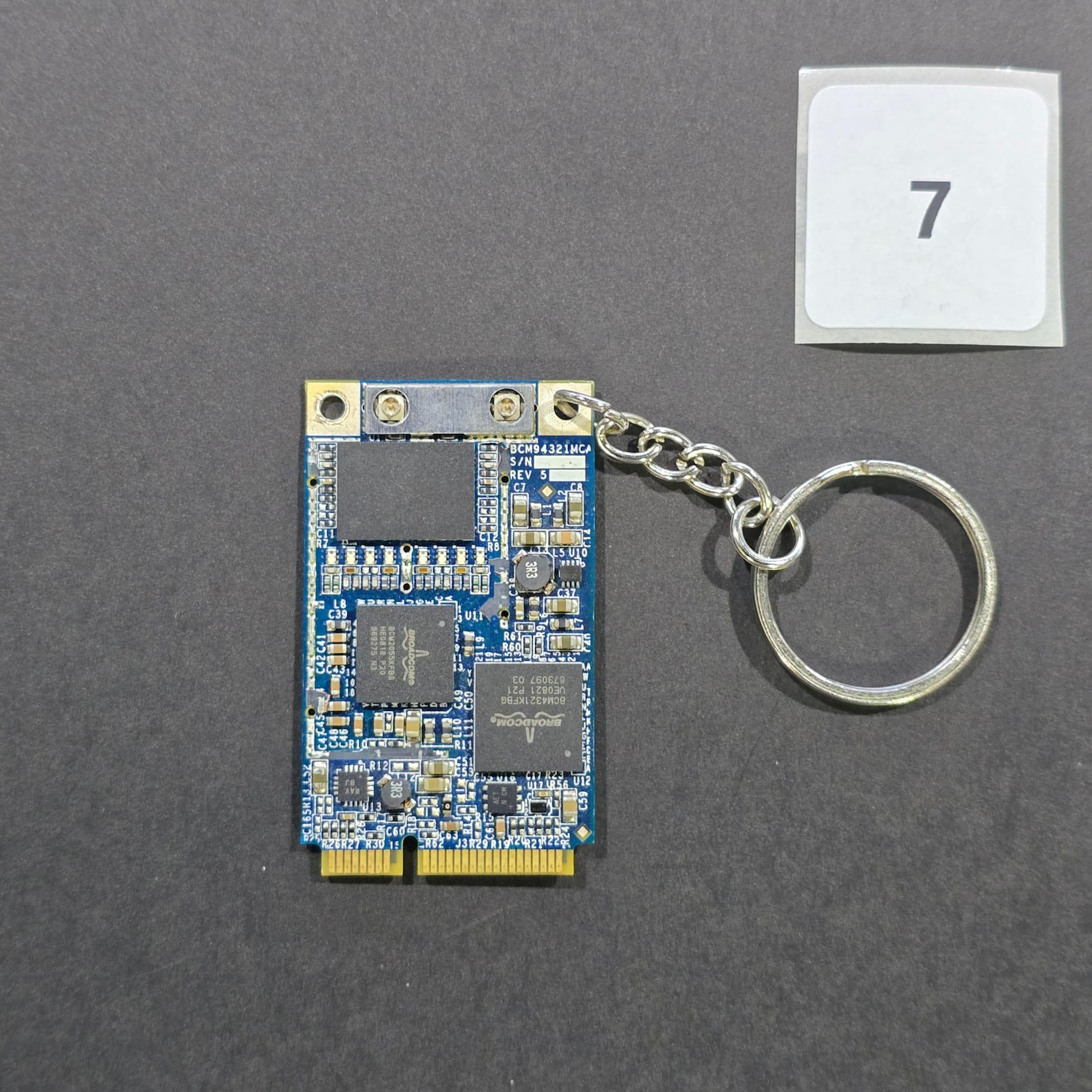 Computer Circuit Keychain - Recycled Computer Parts, Geeky Gift in ...
