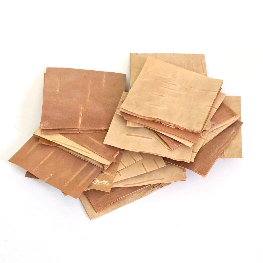 10 X 10 Cm Natural Birch Bark Squares: DIY Crafting, Resin Jewelry, 10 ...