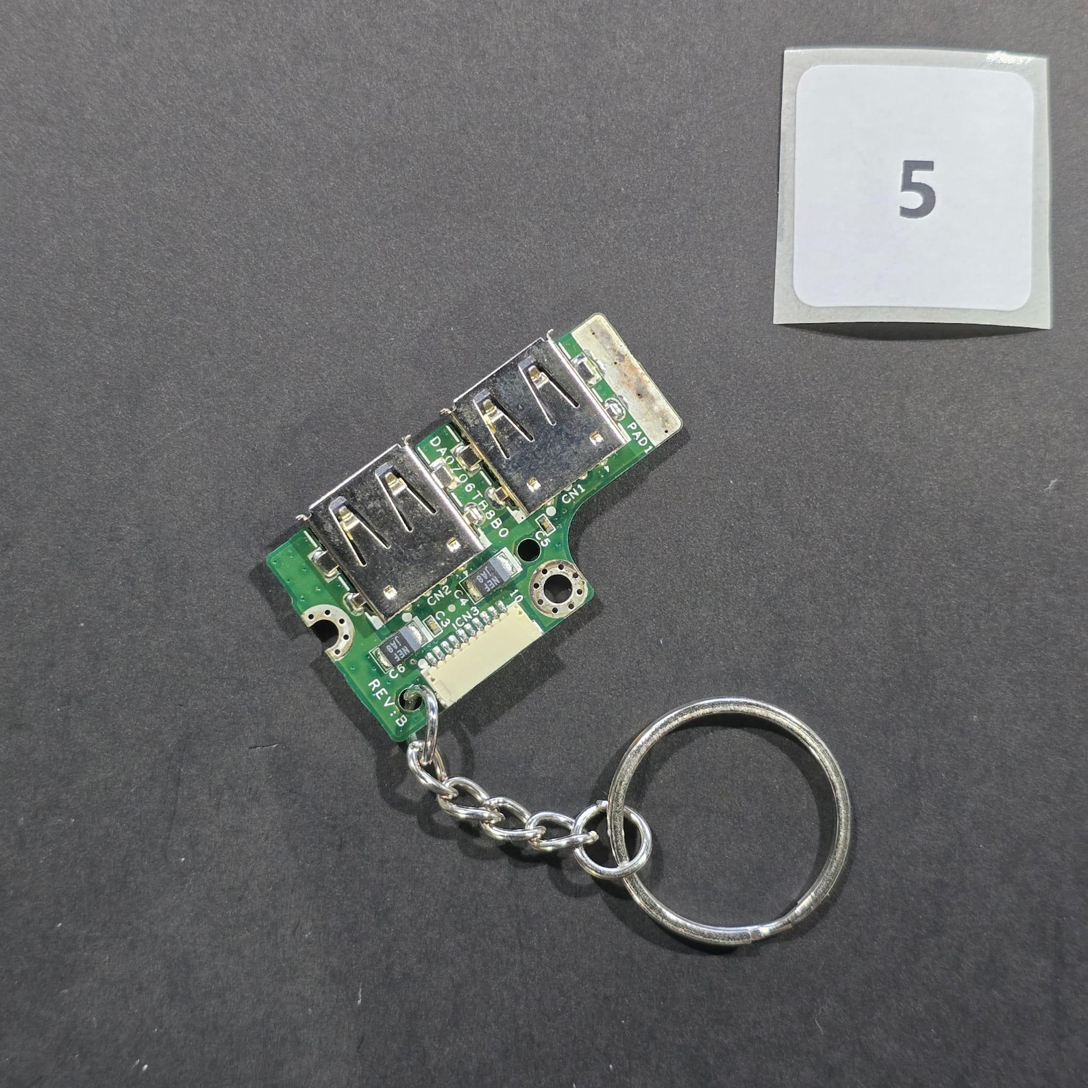 Computer Circuit Keychain - Recycled Computer Parts, Geeky Gift in ...