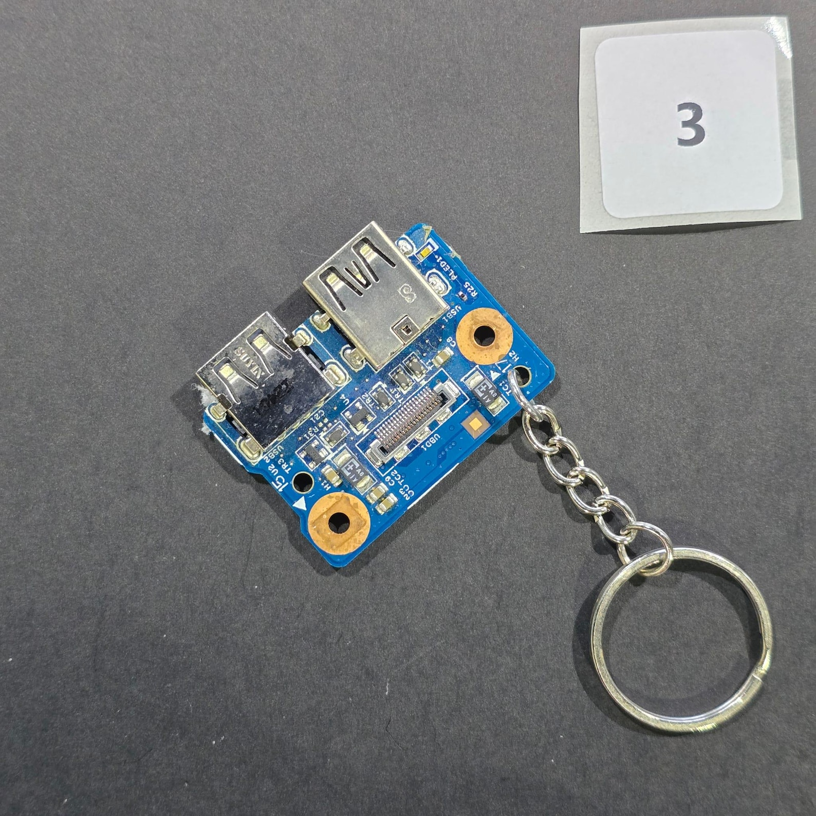 Computer Circuit Keychain - Recycled Computer Parts, Geeky Gift in ...