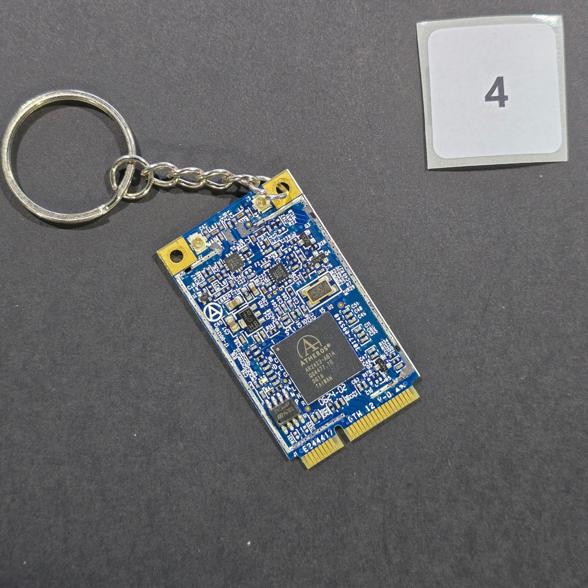 Computer Circuit Keychain - Recycled Computer Parts, Geeky Gift in ...