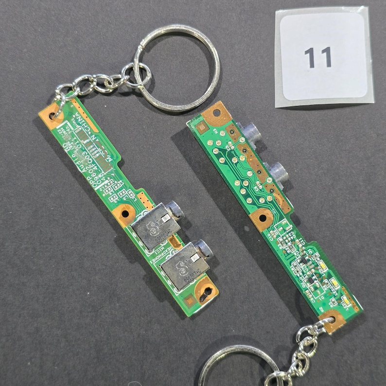 Computer Circuit Keychain - Recycled Computer Parts, Geeky Gift in ...