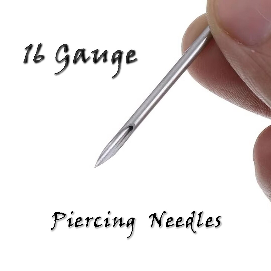 16 Gauge Piercing Needles, Body Piercing Needles. Hollow "eo Gas ...