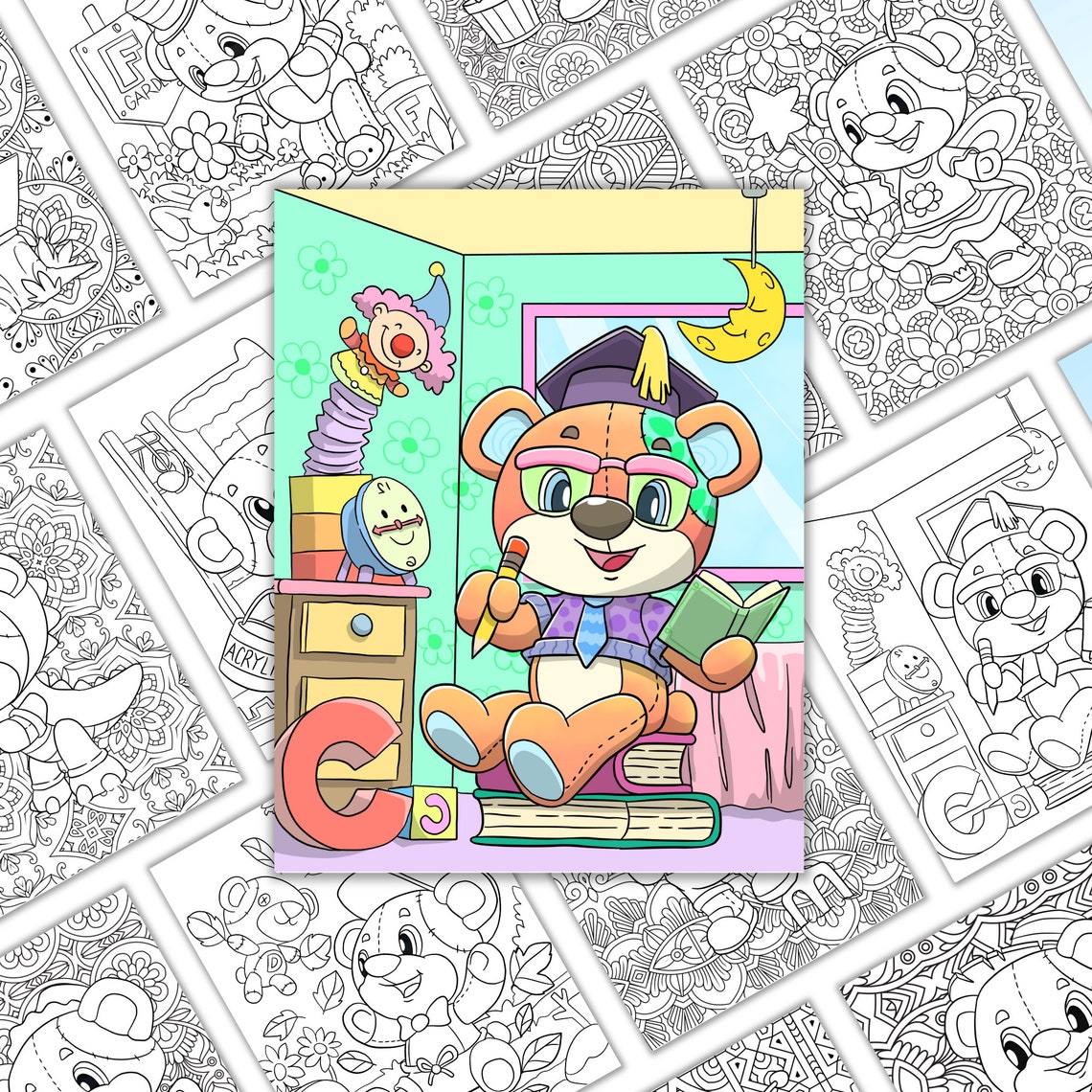 Teddy Coloring Pages, Coloring Pages for Kids, Cute Coloring Pages ...