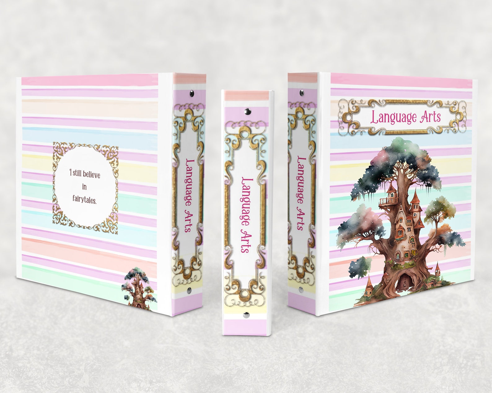 Editable Castle Binder Covers - Canva Templates, Fairytale Binder ...
