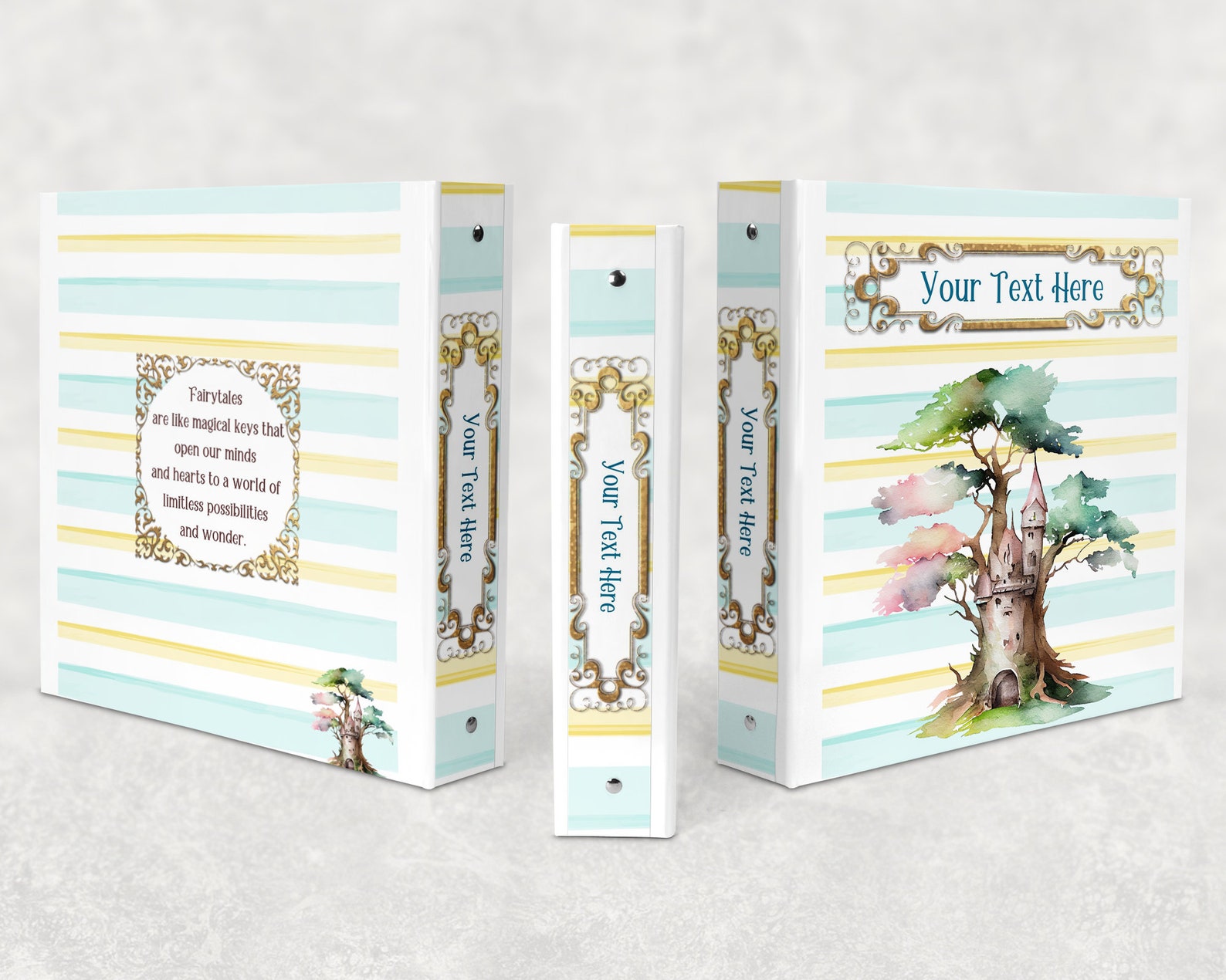 Editable Castle Binder Covers - Canva Templates, Fairytale Binder ...