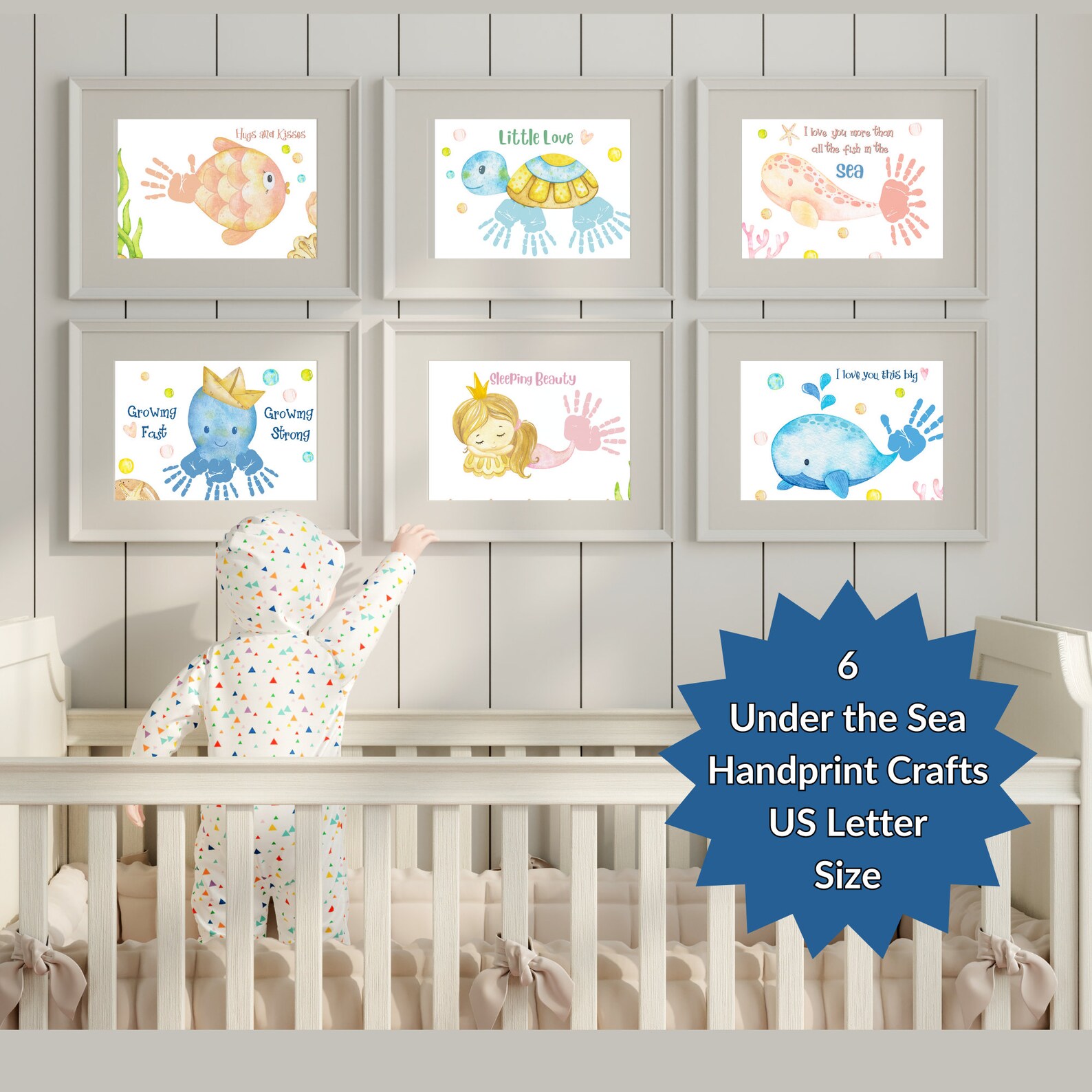 Under the Sea Handprint Crafts - Under the Sea Crafts, Ocean Theme ...