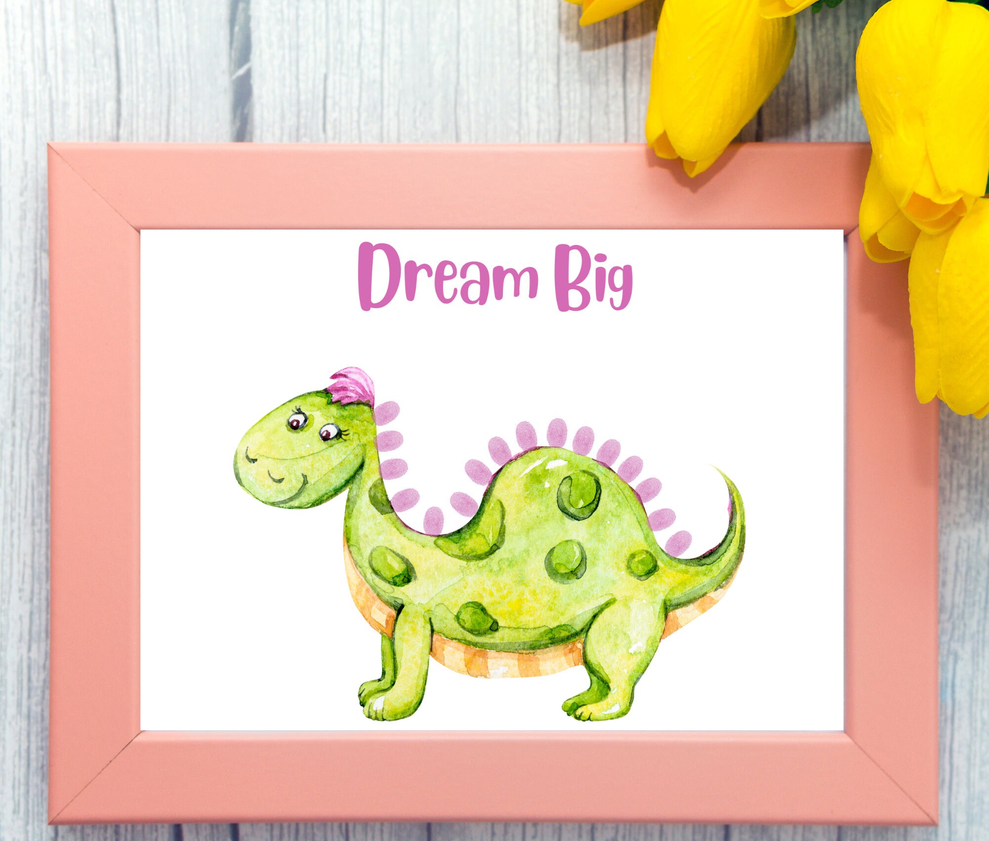 Dinosaur Thumbprint/handprint Crafts - Handprint Crafts, Thumbprint ...