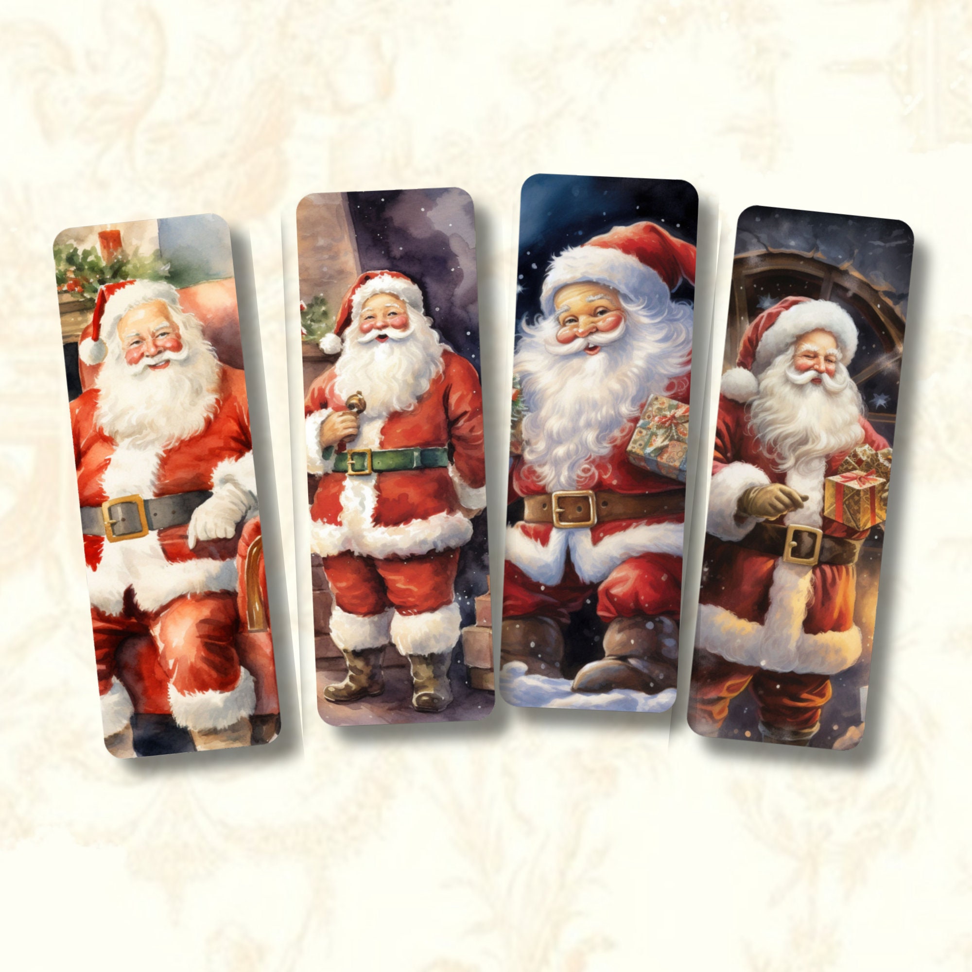 Jolly St. Nick Christmas Bookmarks - Christmas Bookmark, Santa ...