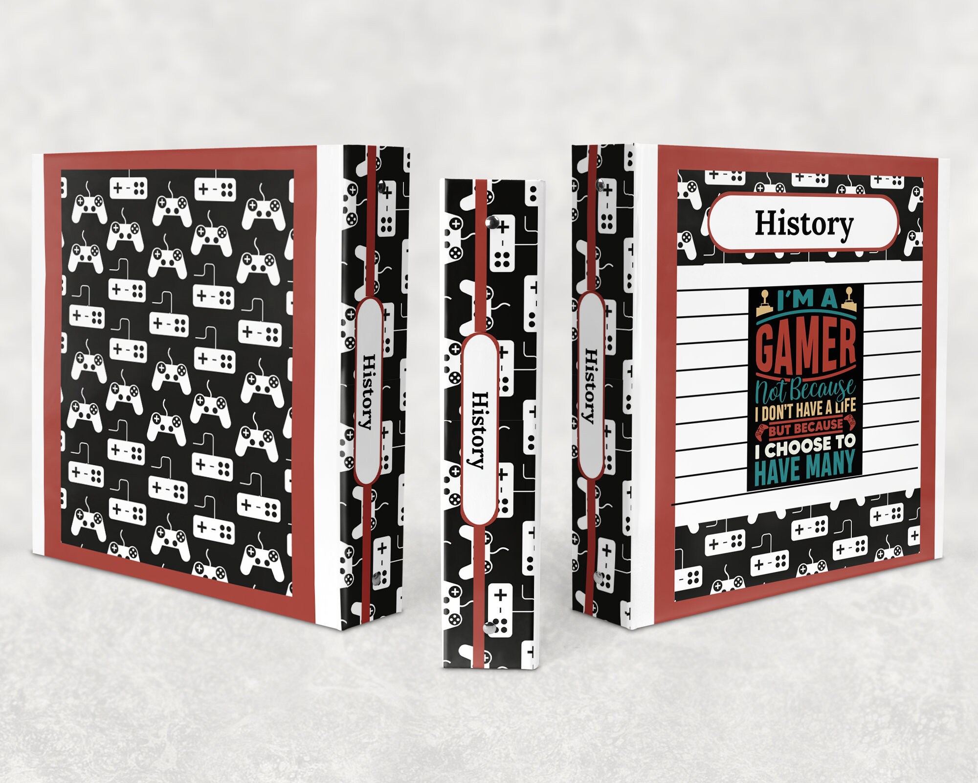 Gamer Binder Covers - Student Binder, Editable Binder, Gamer Binder ...
