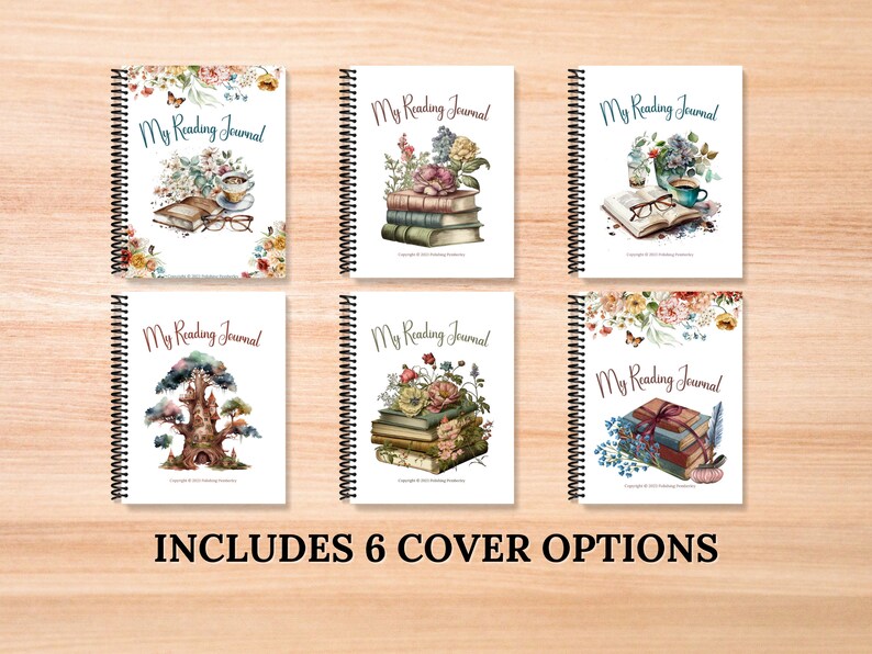 Minimalist Reading Journal - Reading Planner, Reading Challenge ...