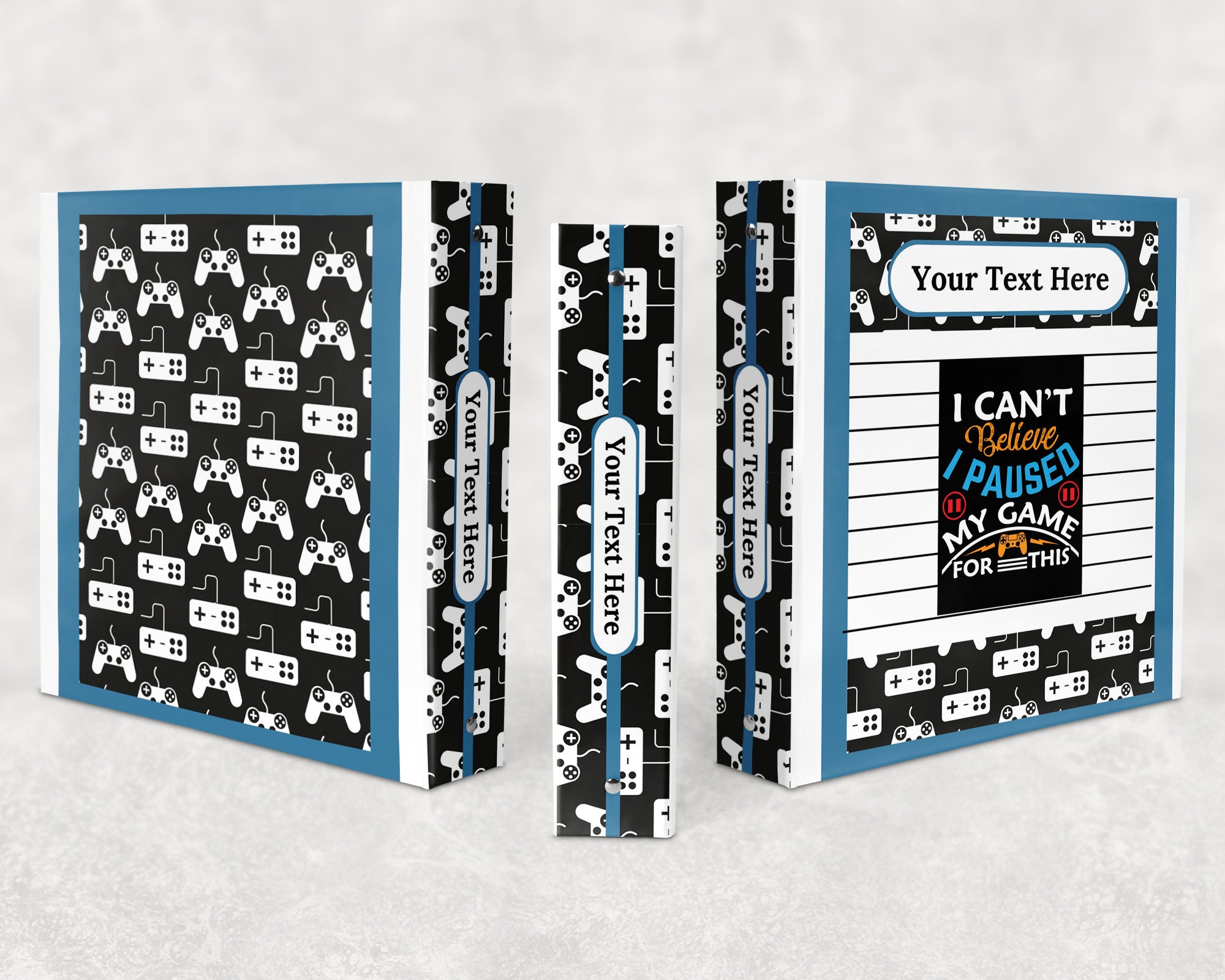 Gamer Binder Covers - Student Binder, Editable Binder, Gamer Binder ...