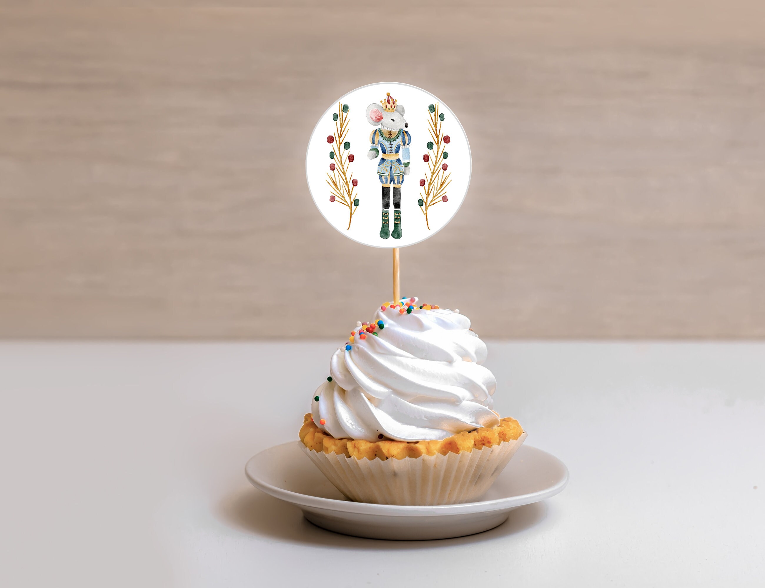 Printable Nutcracker Cupcake Toppers, Set of 6 Unique Designs Featuring ...