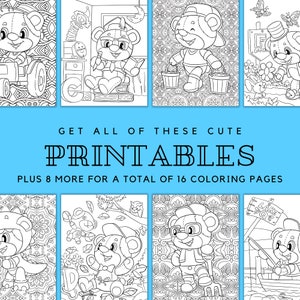 Teddy Coloring Pages, Coloring Pages for Kids, Cute Coloring Pages ...
