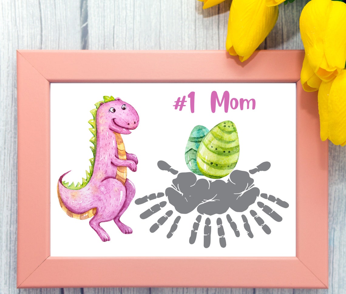 Dinosaur Thumbprint/handprint Crafts - Handprint Crafts, Thumbprint ...