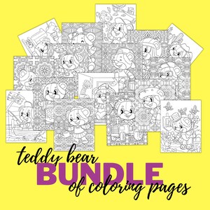 Teddy Coloring Pages, Coloring Pages for Kids, Cute Coloring Pages ...