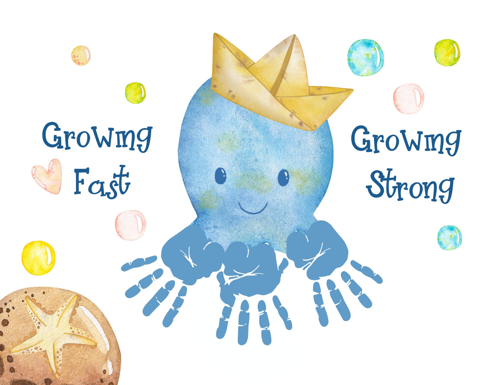 Under the Sea Handprint Crafts - Under the Sea Crafts, Ocean Theme ...