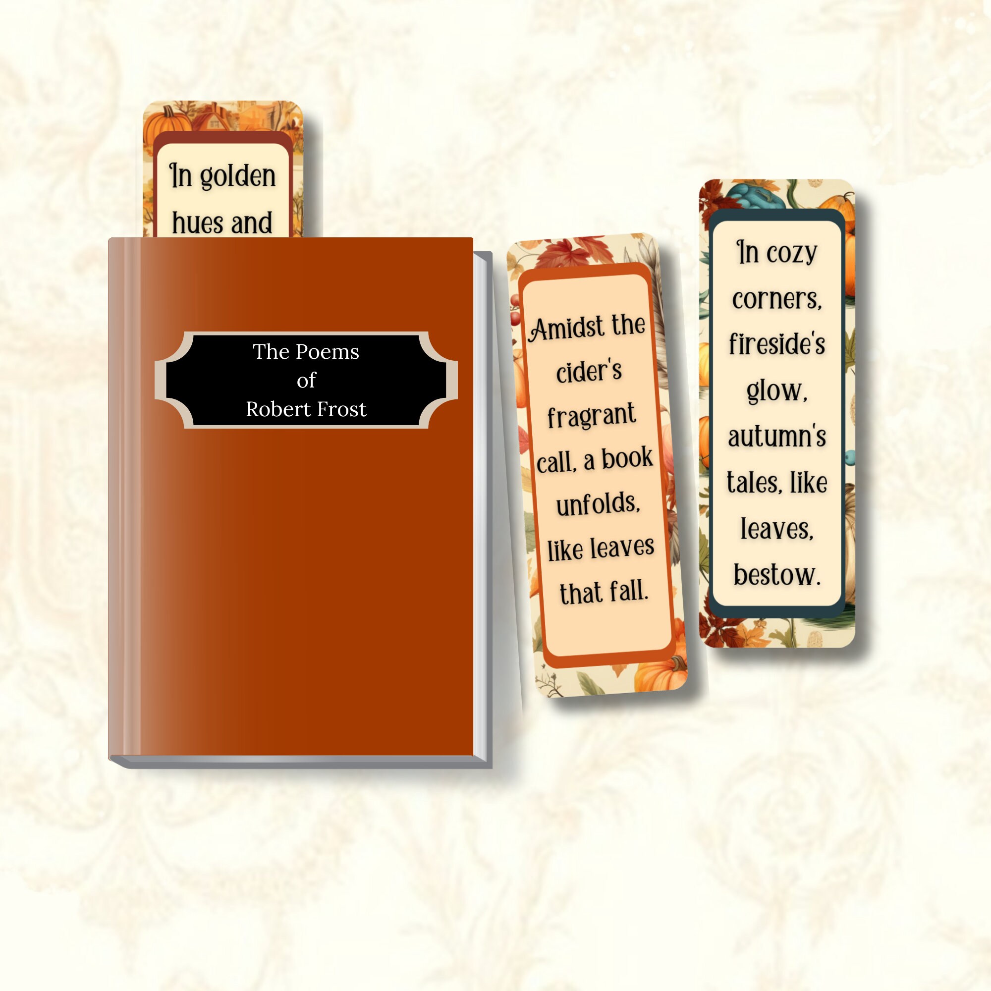 Fall Poetry Bookmarks - Printable Bookmarks, Poetry Bookmarks ...