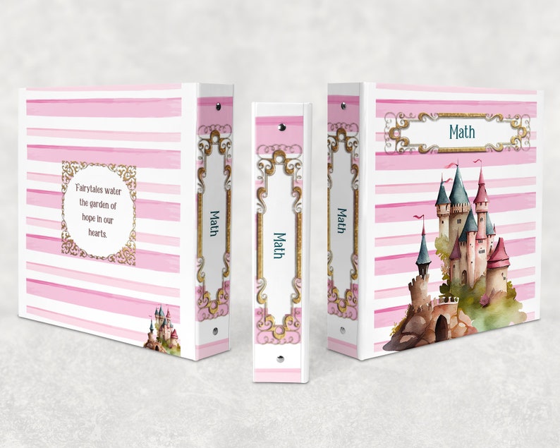 Editable Castle Binder Covers - Canva Templates, Fairytale Binder ...