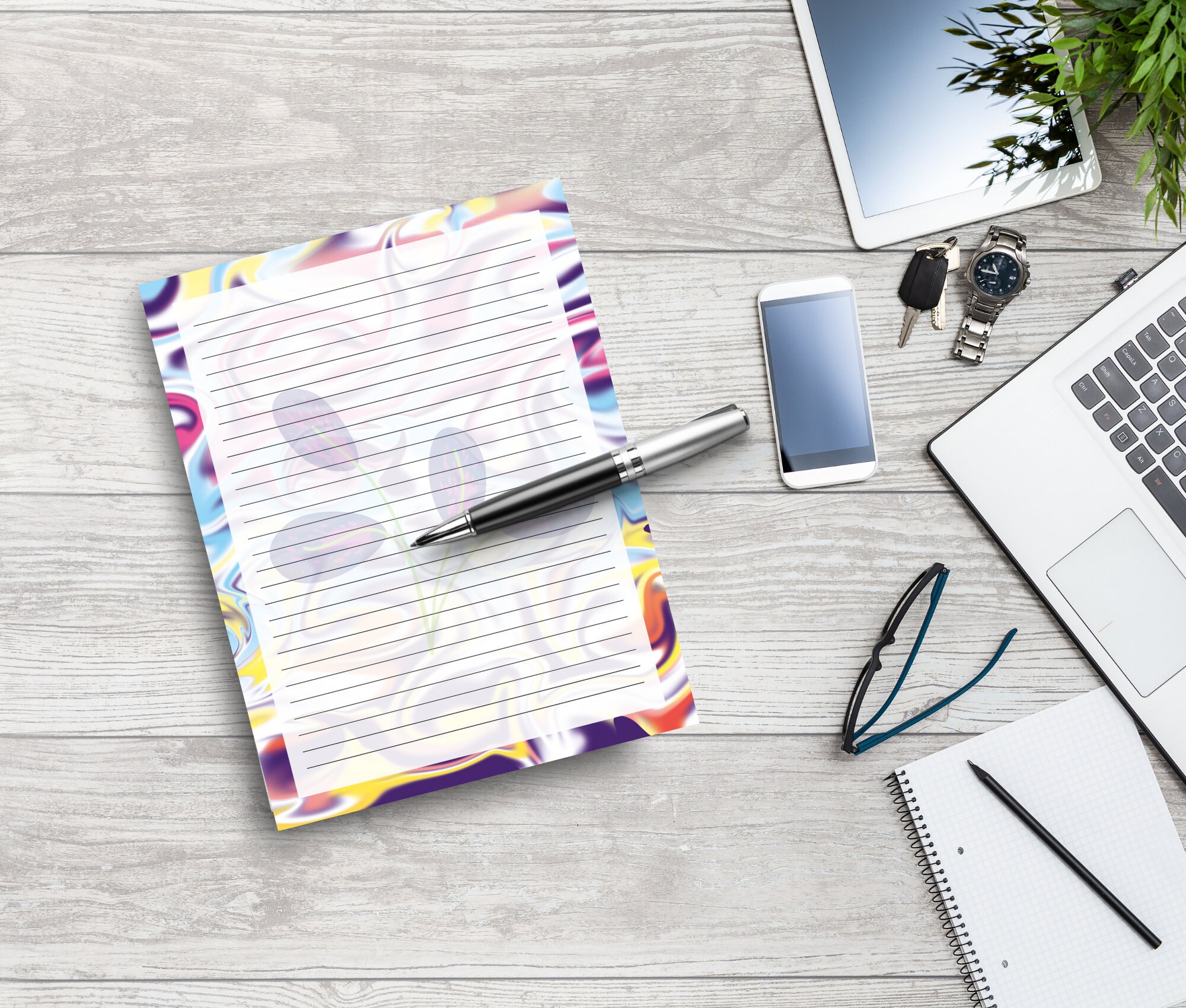 Dizzy Dreams Printable Stationery & Note Set, Printable Checklist ...