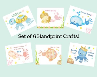 Under the Sea Handprint Printable - Etsy