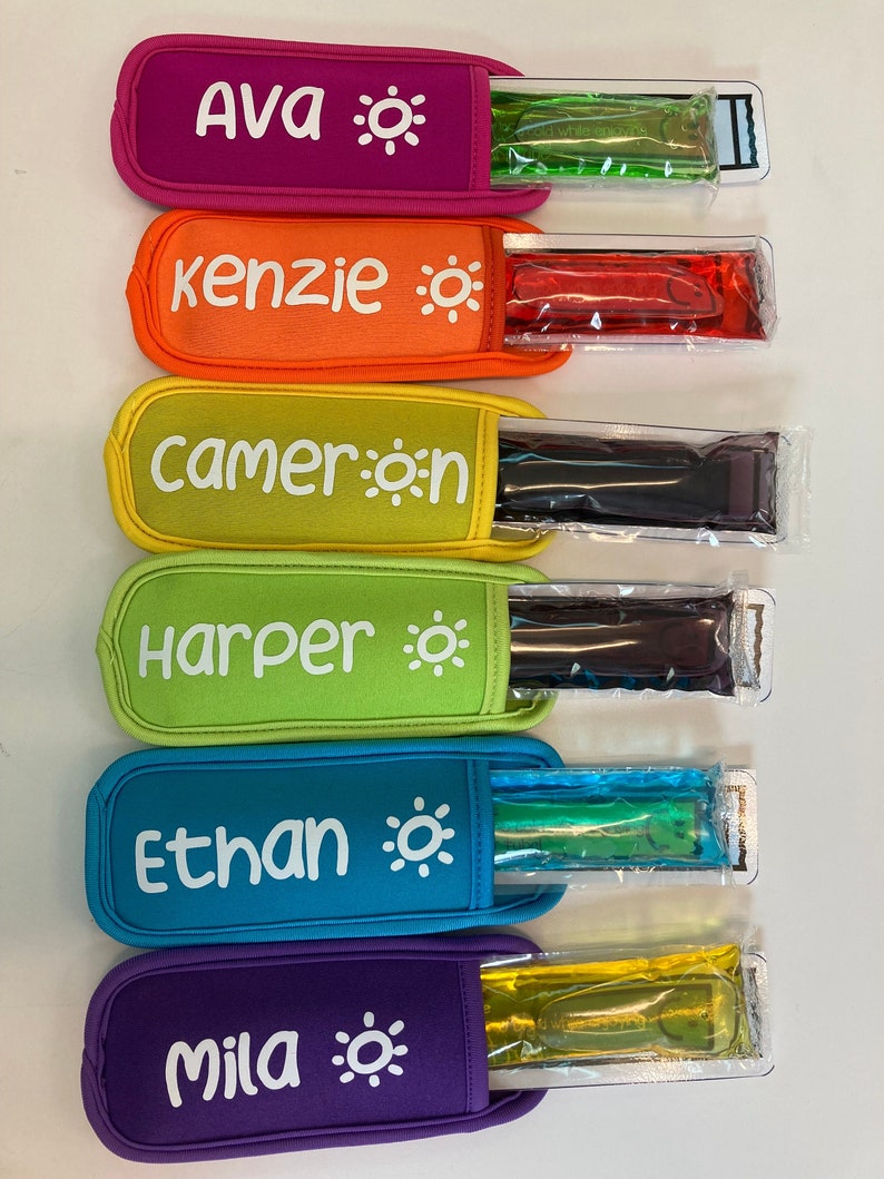 Personalized Freeze Pop Holders - Etsy