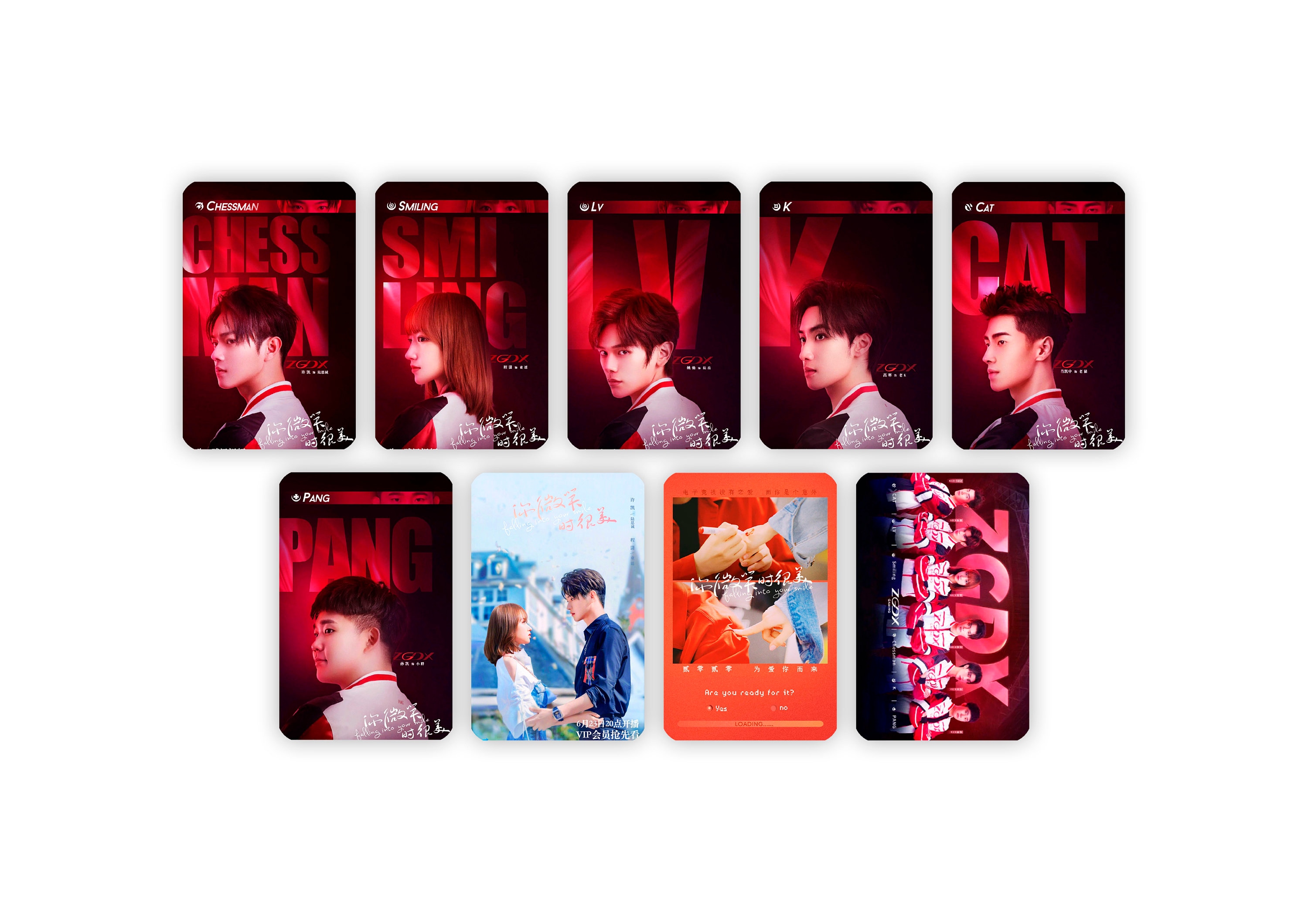 Falling Into Your Smile ZGDX Photocards Set Polaroids Cdrama - Etsy UK