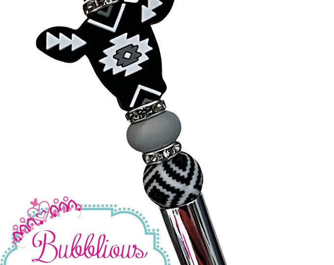 Bead Ballpoint Designer Pen Aztec Cow - Etsy