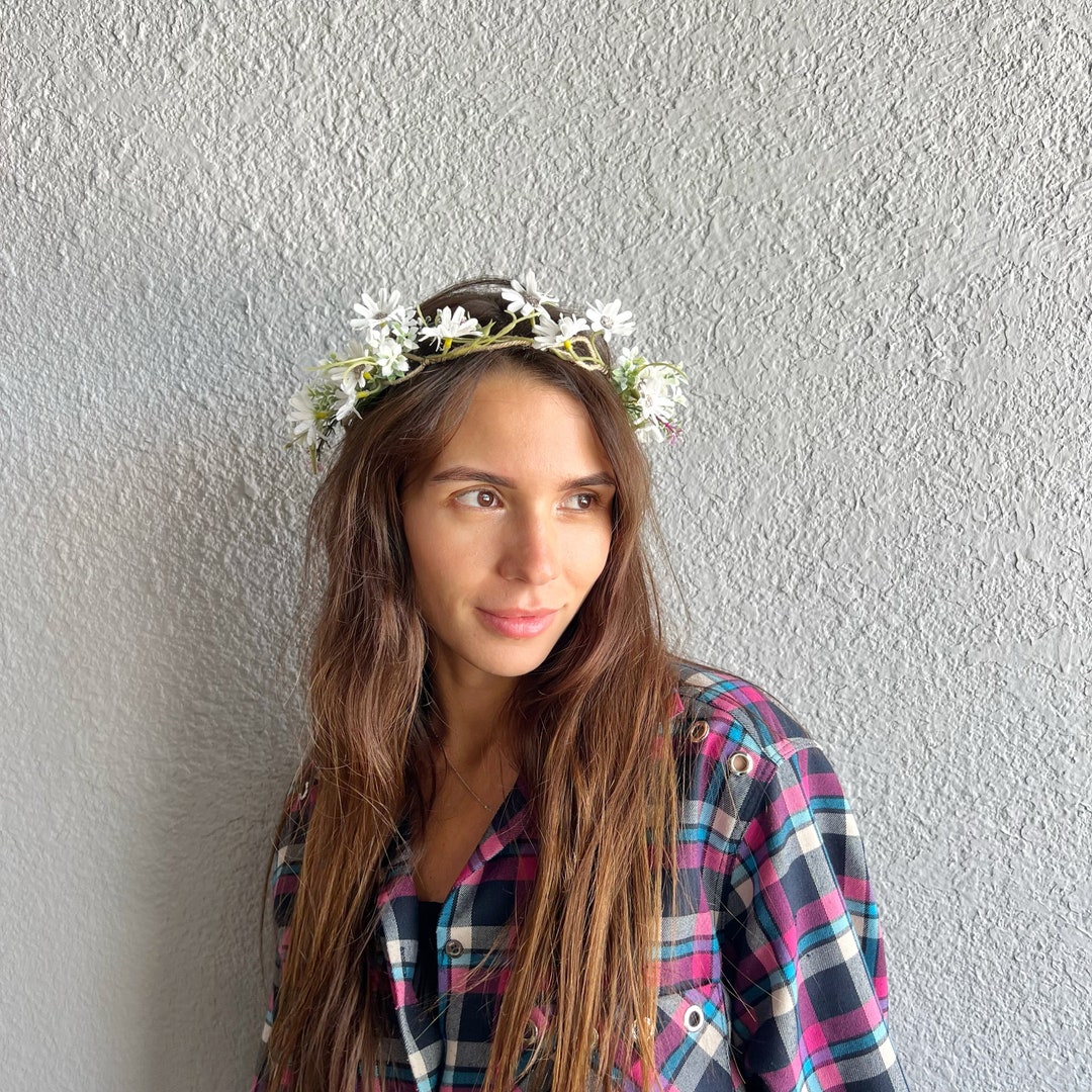 Artificial Flower Crown | Bridal Crowns | Wedding Hair Wreath | Girls ...