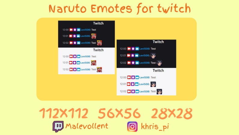 Naruto Kawaii Anime Emotes for Twitch and Discord - Etsy Australia