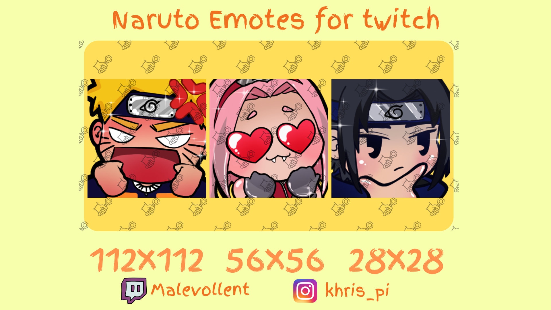 Naruto Kawaii Anime Emotes for Twitch and Discord - Etsy Australia