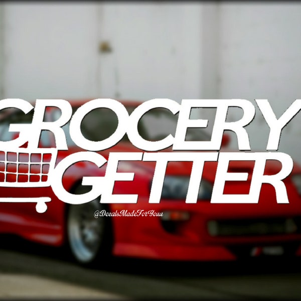Grocery Getter Car Decal - Etsy