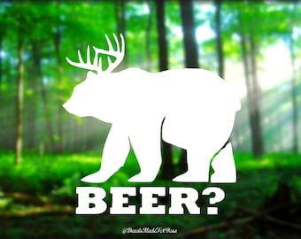 Beer Inside Drinking Beer Funny Sticker Decal - Etsy