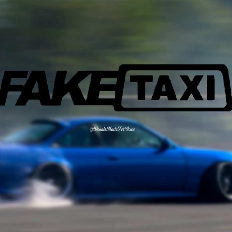 Fake Taxi Sticker for Car - Etsy