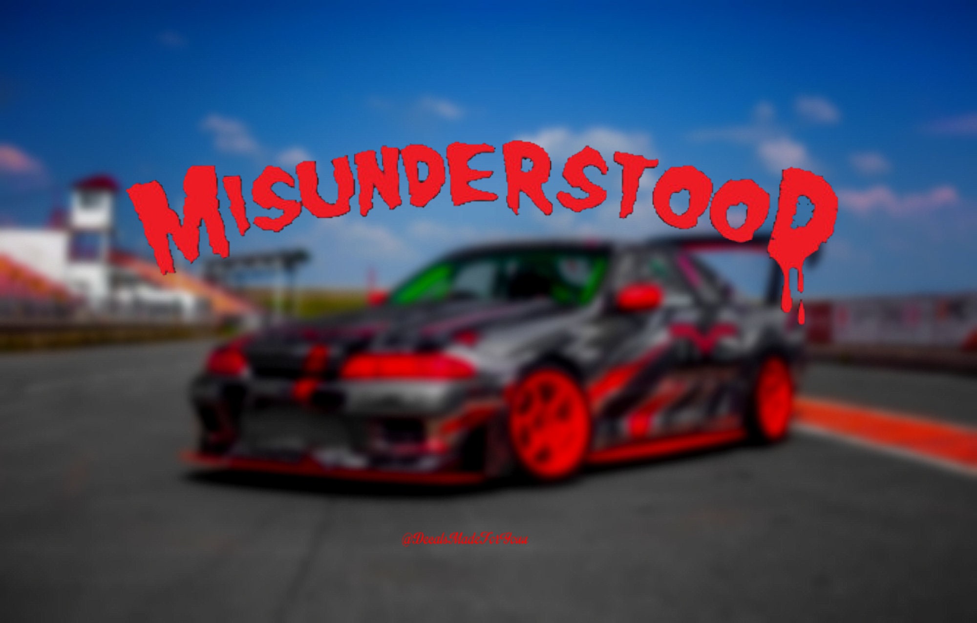 Misunderstood JDM Car Decal Sticker - Etsy