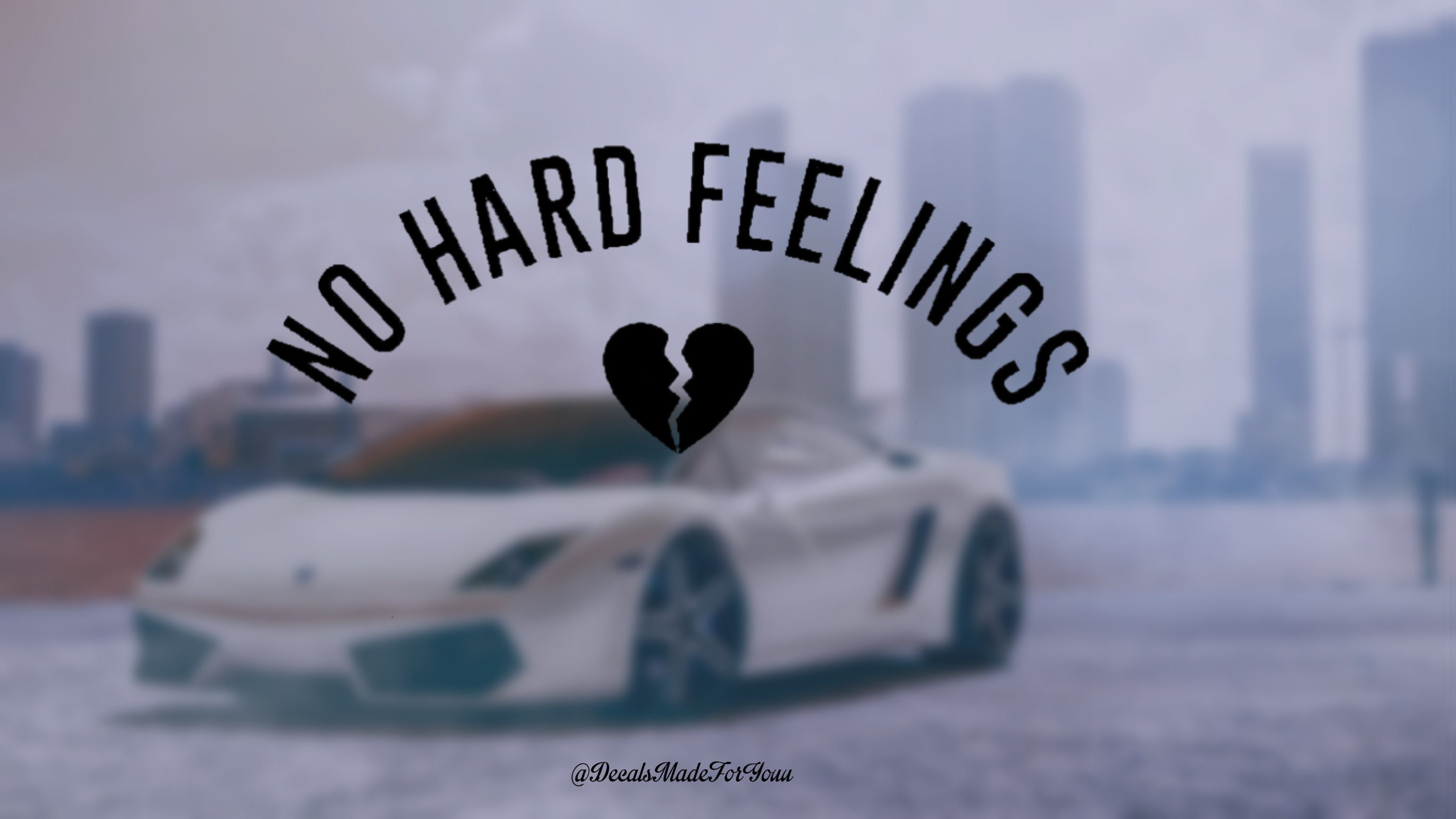No Hard Feelings Decal - Etsy