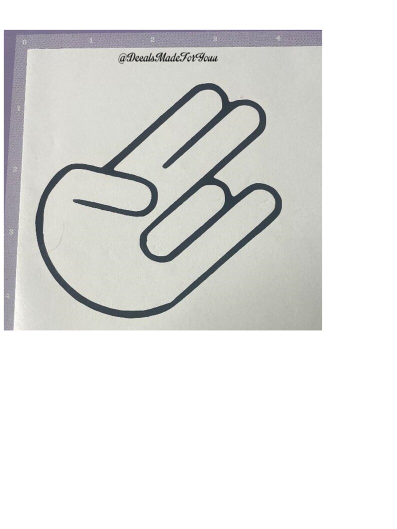 Japanese Hand Finger JDM Car Decal Sticker X2 - Etsy Australia