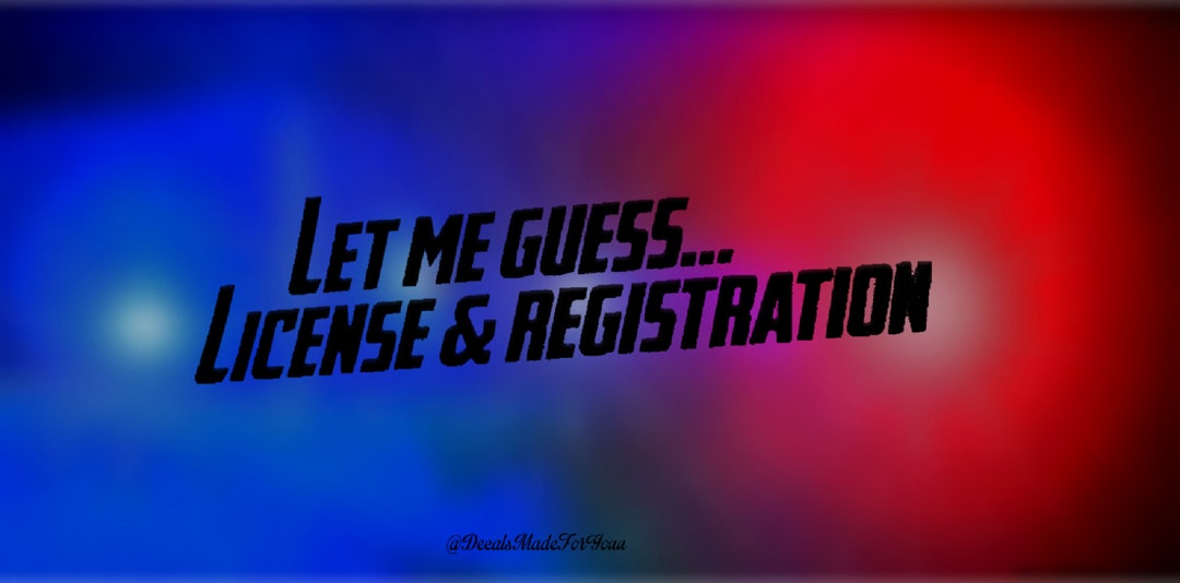 Funny License and Registration JDM Car Decal Sticker - Etsy