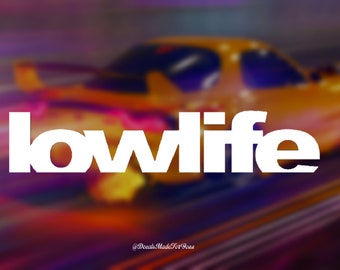 Lower Class Custom Logo Jdm Lowlife Car Truck Window Decal Vinyl ...